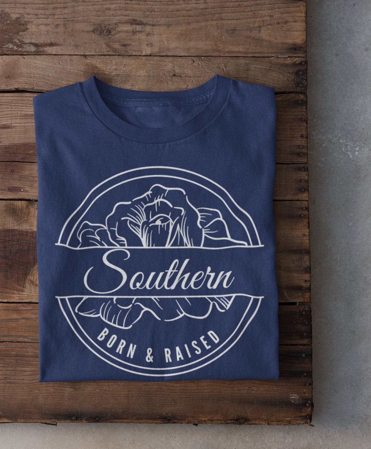 Southern Born & Raised Short-sleeve Unisex T-shirt - Etsy