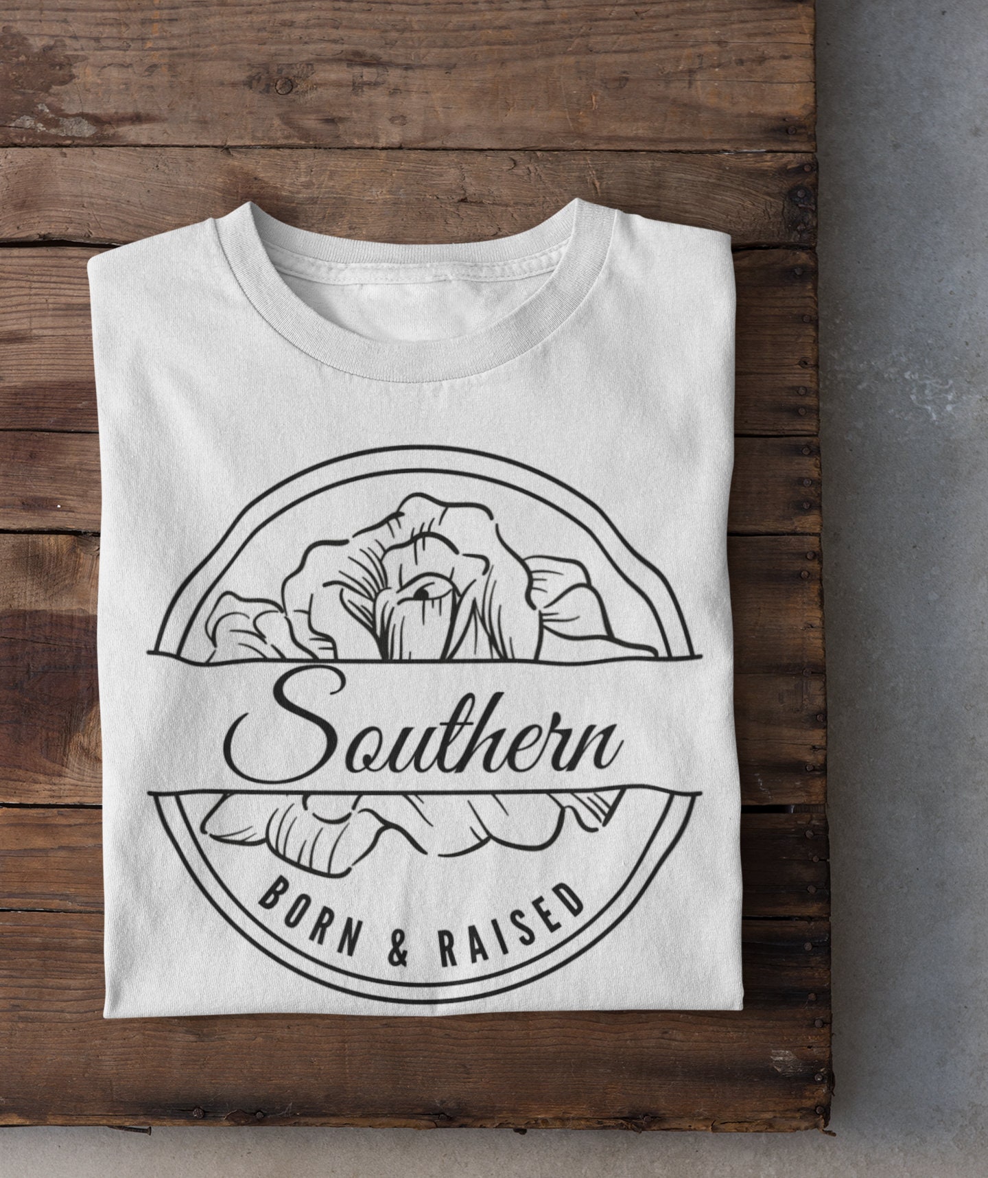 Southern Born & Raised Short-sleeve Unisex T-shirt - Etsy