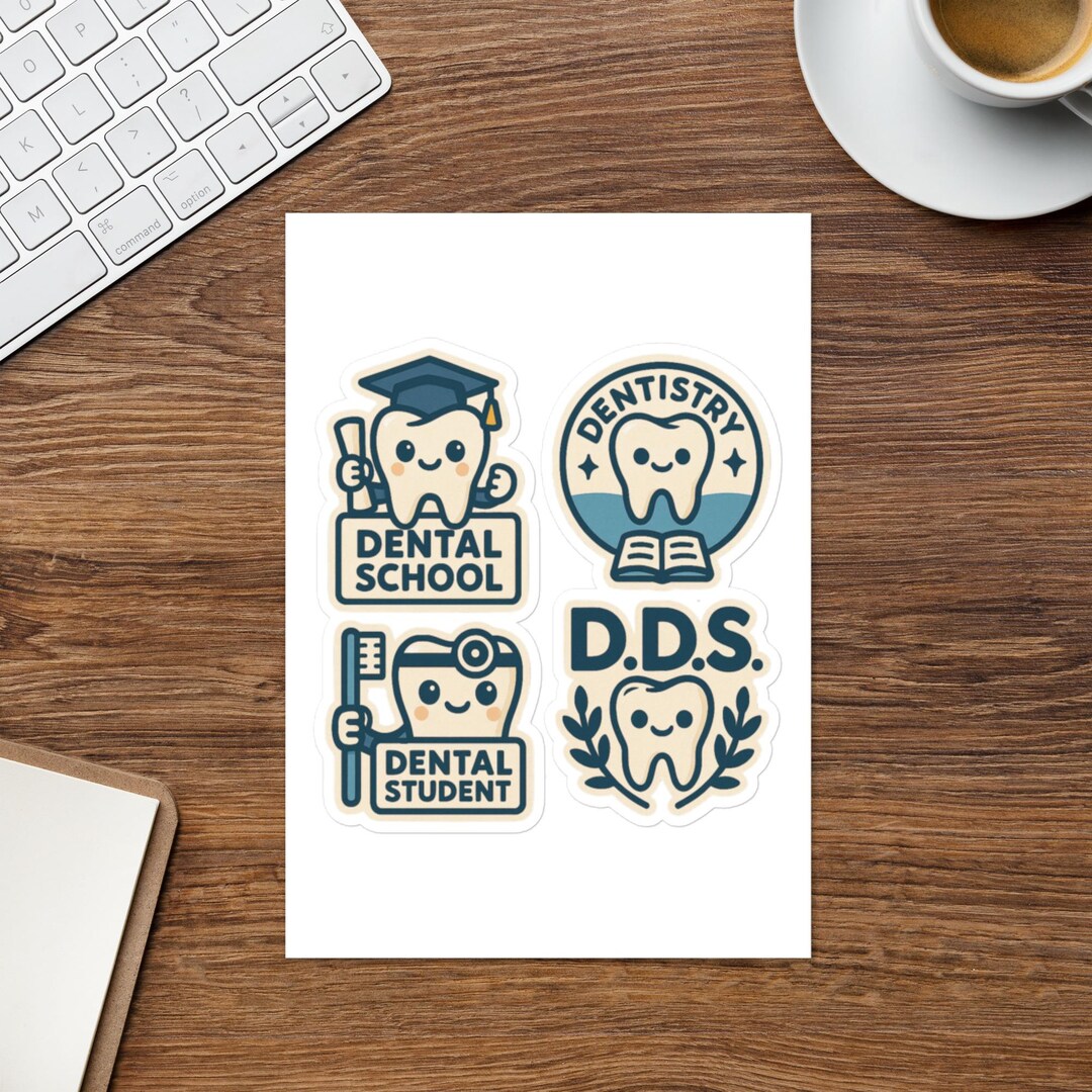 Dentistry Dental School Dental Student Sticker Sheet | Multiple Sticker ...