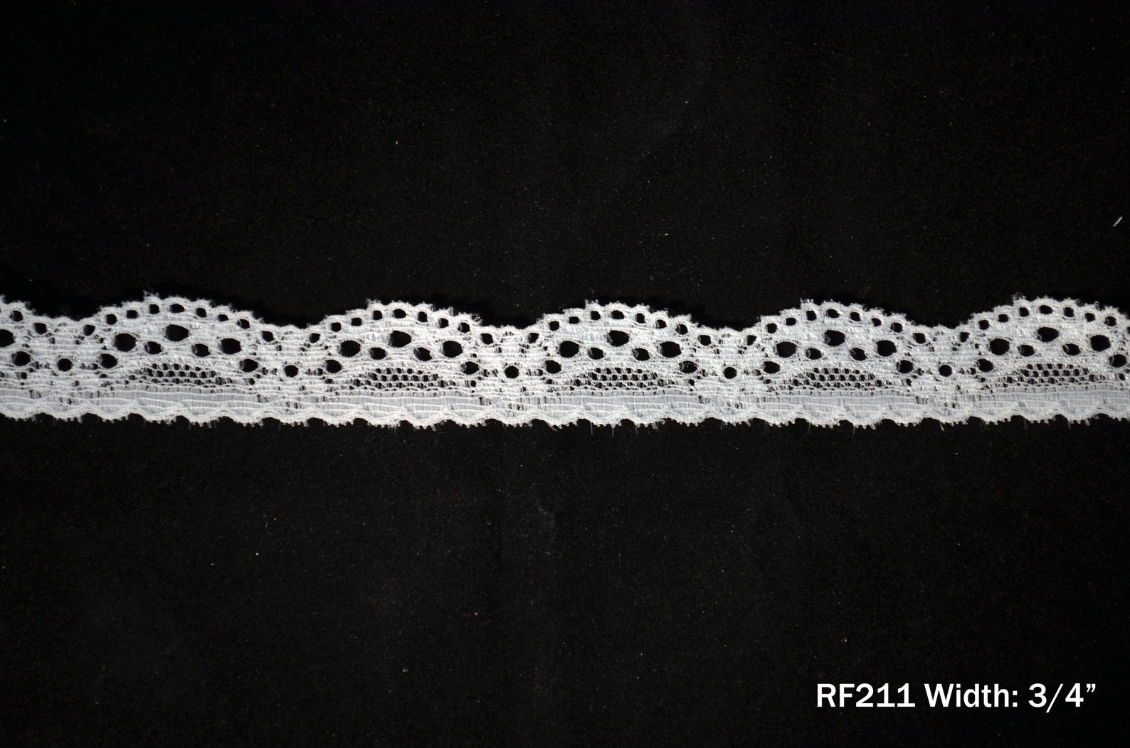 3/4" Lace Trim White/black - Multiple Styles by Yardage - Etsy