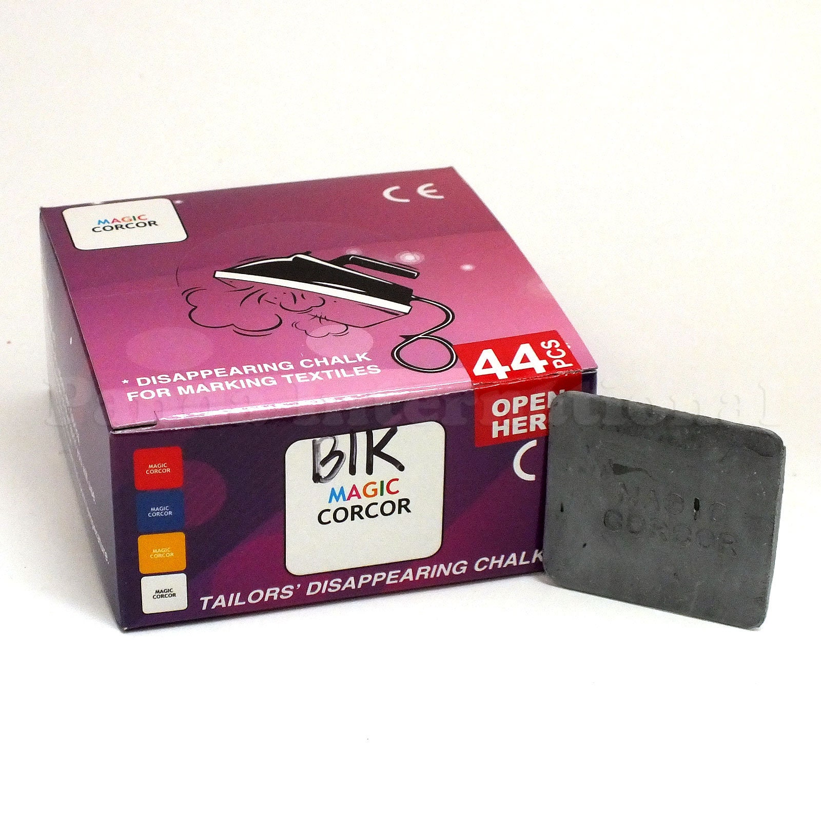 Magic Corcor Disappearing Chalk 44-pk black red white | Etsy