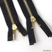 36 5 Metal Separating Zipper 1 Way Black/white - Etsy
