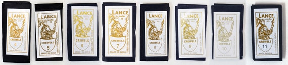 Lance Crewels Hand Needles Multiple Sizes 25 PACK | Etsy