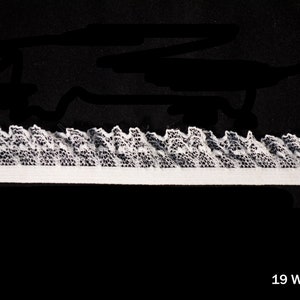 3/4" Lace Trim White/black - Multiple Styles by Yardage - Etsy