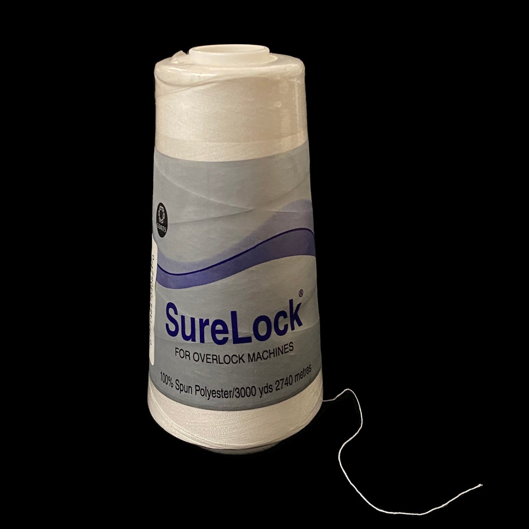 Surelock 100% Spun Polyester Thread for Overlock Machine 3000 Yd Winter ...