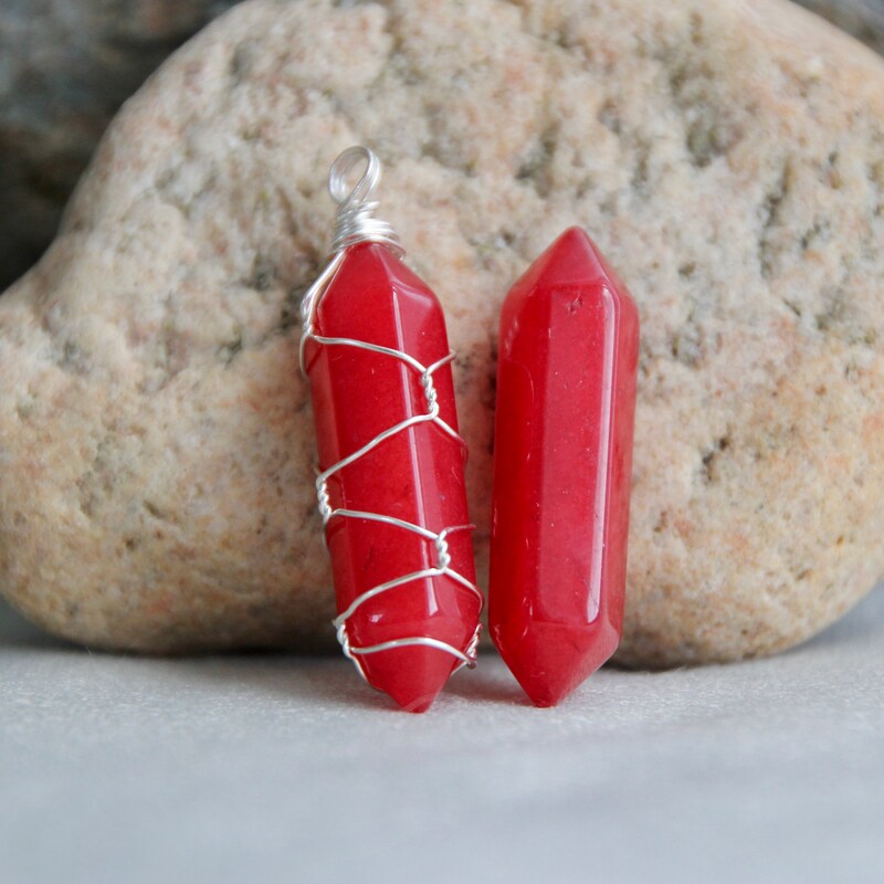 Red Jade Pendant - Etsy