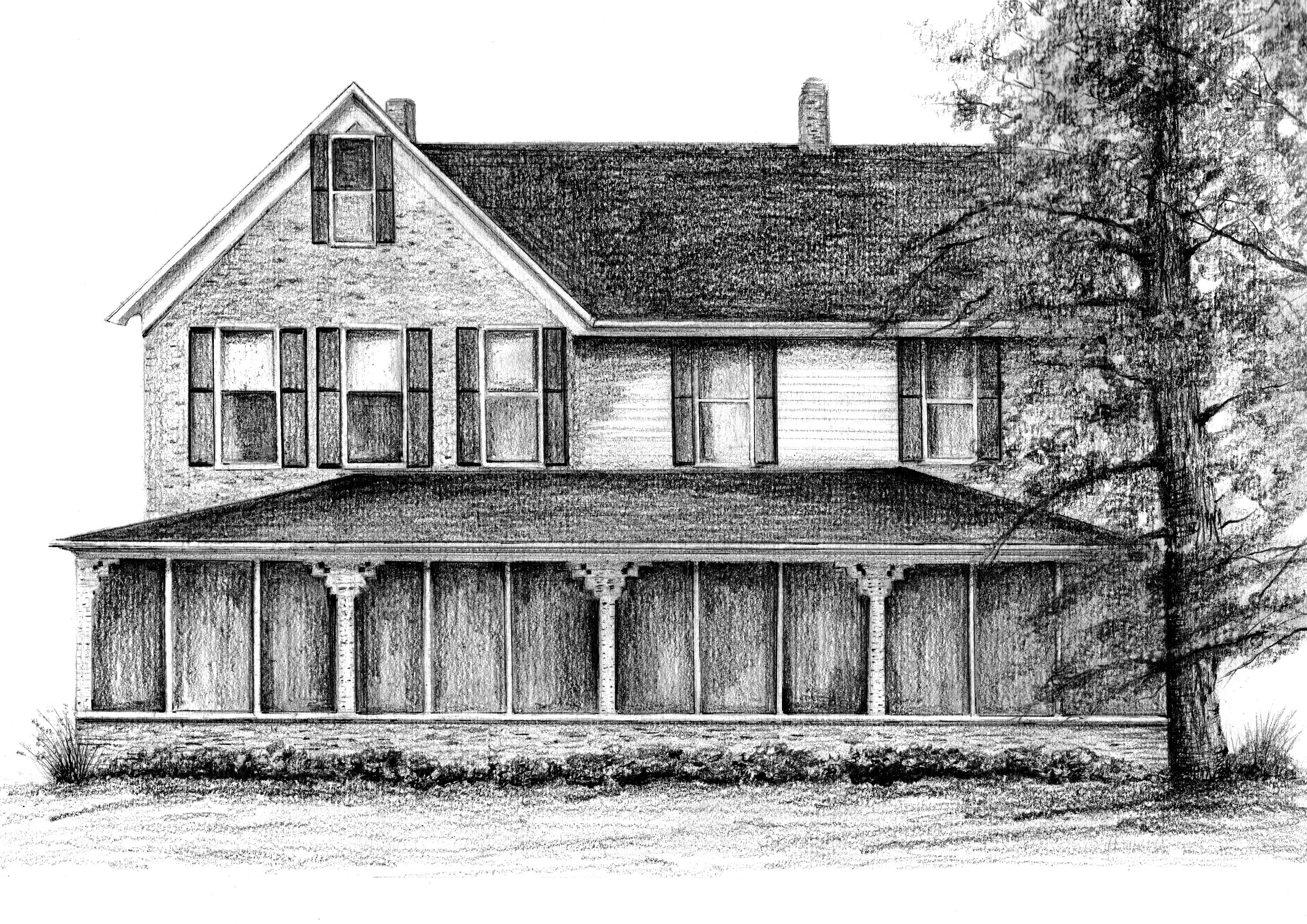 Hand Drawn Bespoke House Sketch Custom Home Illustration New - Etsy UK