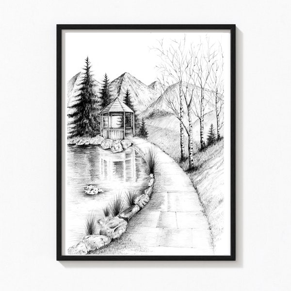 Graphite Drawing - Etsy