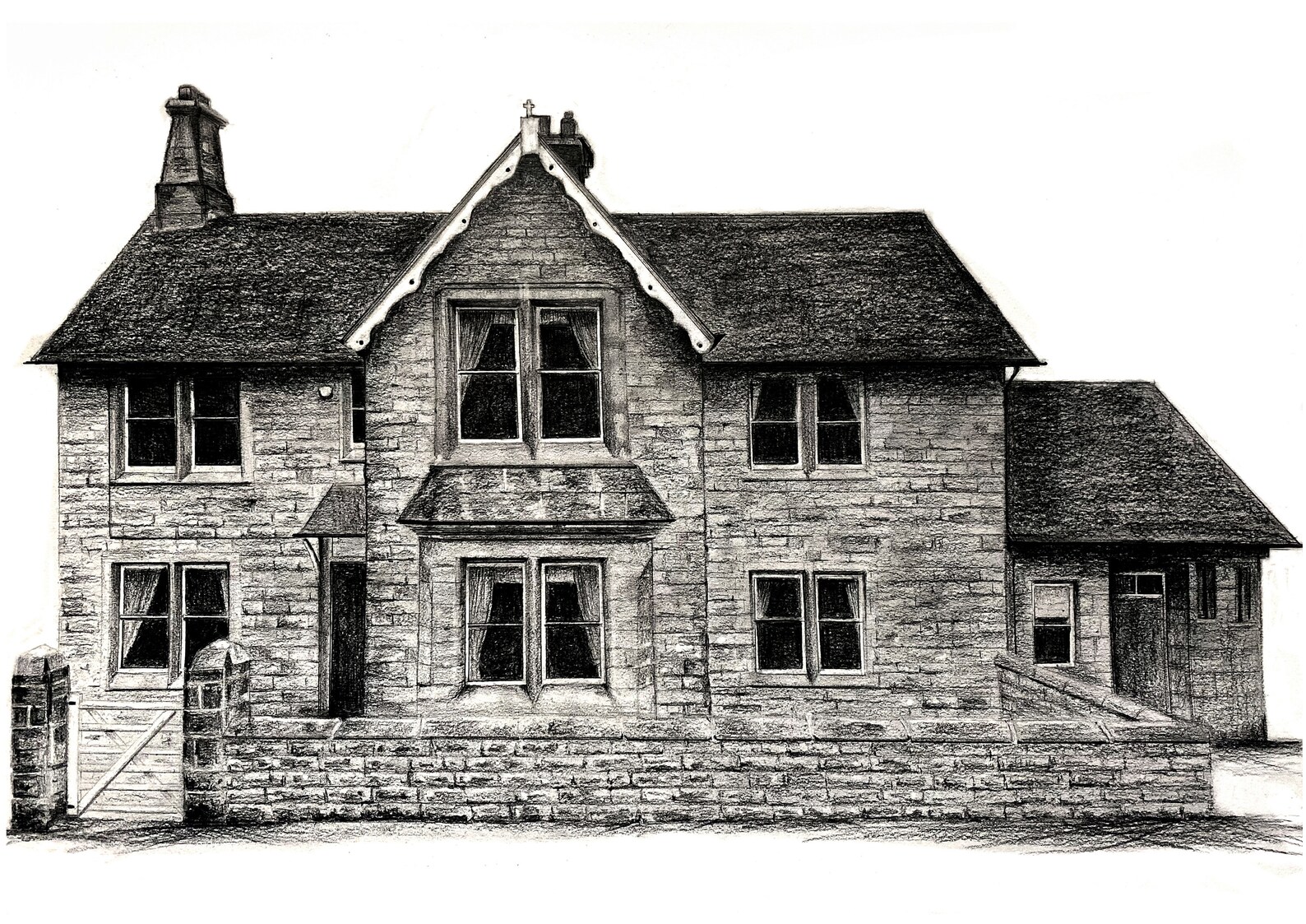 Hand Drawn Bespoke House Sketch Custom Home Illustration New - Etsy UK
