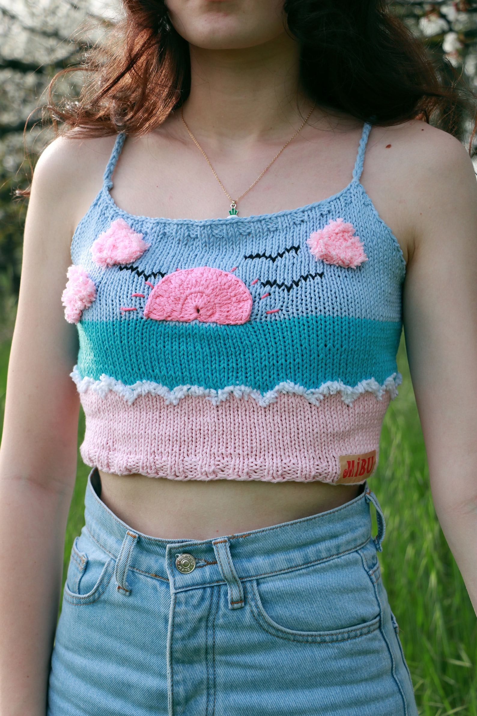 Sunup Crop Top Knit Crop Top Handmade | Etsy