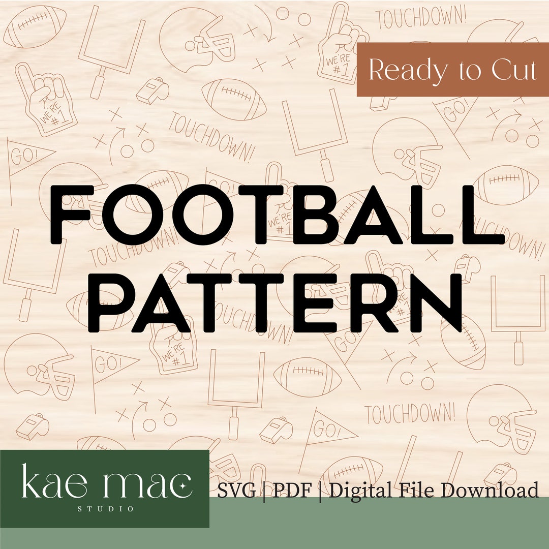 Football Pattern Scoring SVG & PDF File Download | Sports | Laser Ready ...