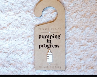 Nursing Pumping Door Sign - Etsy