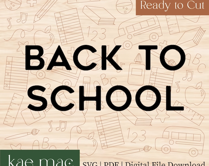 Back to School Scoring SVG & PDF File Download | Teacher | Laser Ready ...