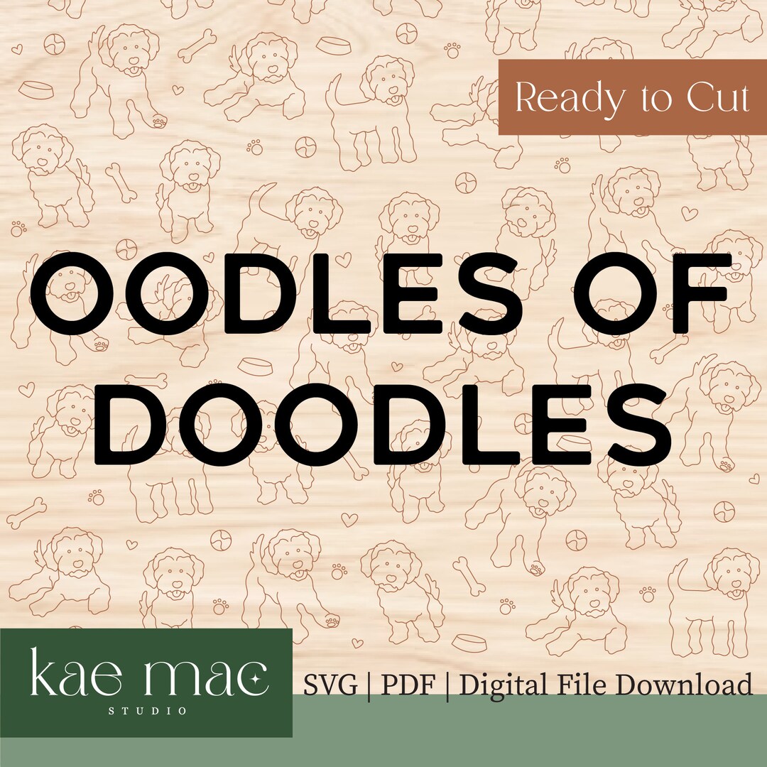 Oodles of Doodles Scoring SVG & PDF File Download | Dogs | Laser Ready ...