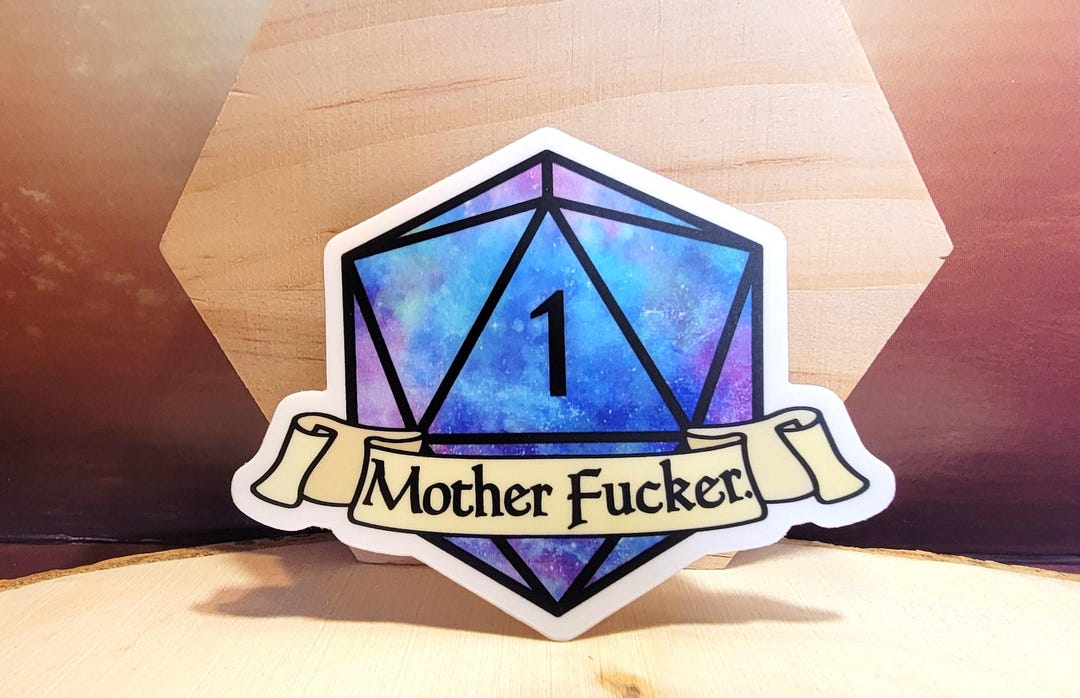 Natural 1 Vinyl Sticker, Dungeons and Dragons, TTRPG, Pathfinder, Crit ...