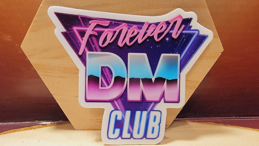 Forever DM Club Vinyl Sticker: Dungeons and Dragons, 80s Retro - Etsy