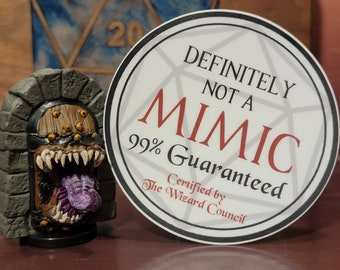 Not a Mimic Sticker - Etsy
