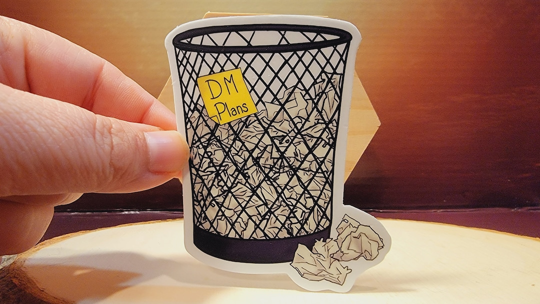 D&D DM Plans Vinyl Sticker, Waterproof, Dungeons and Dragons, DND ...