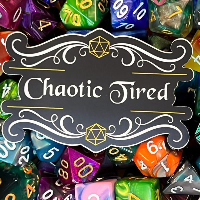 Chaotic Neutral Stickers - Etsy UK