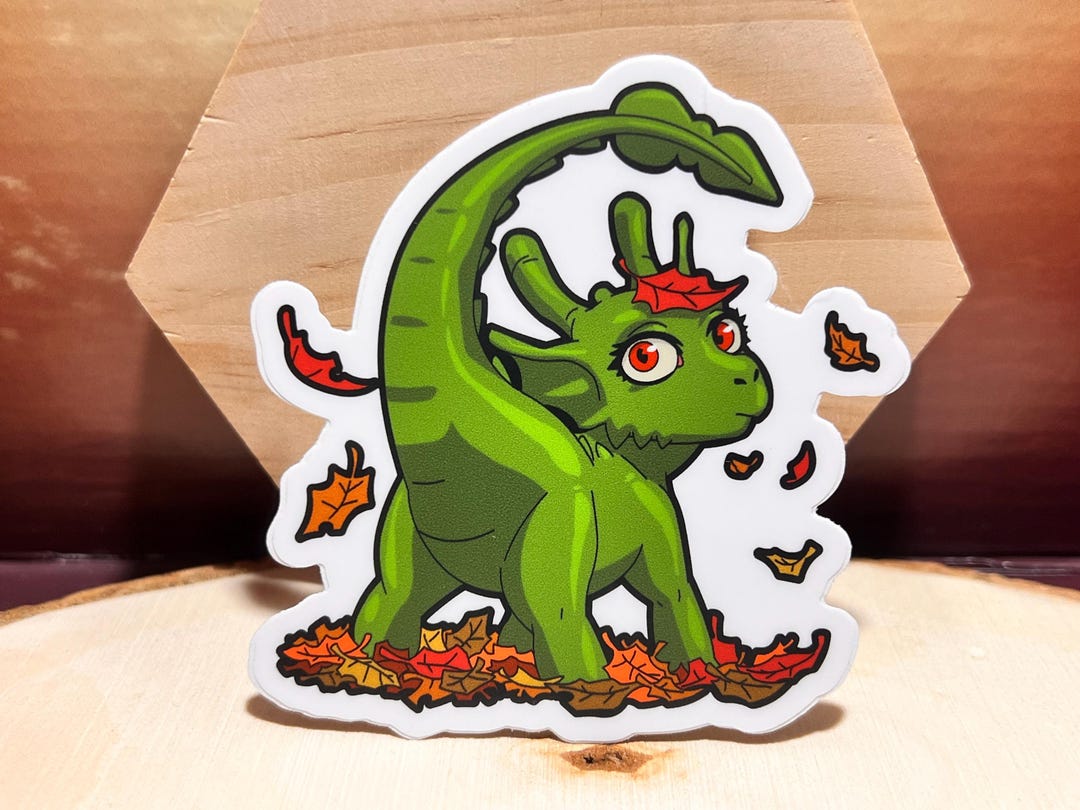 Baby Green Dragon Vinyl Sticker: D&D Forest Hatchling - Etsy