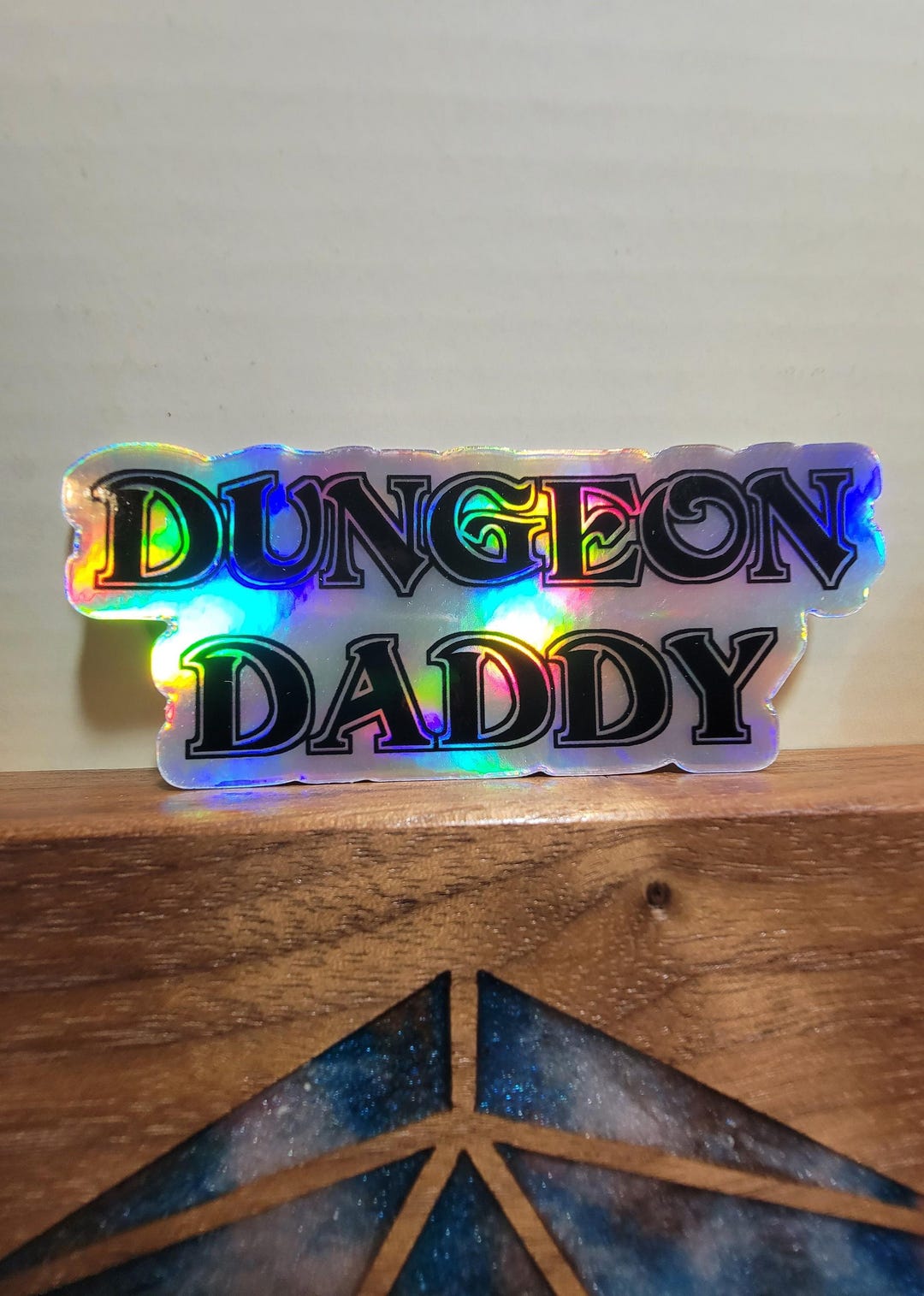 Dungeon Daddy Vinyl Sticker: Holographic D&D TTRPG Gift - Etsy