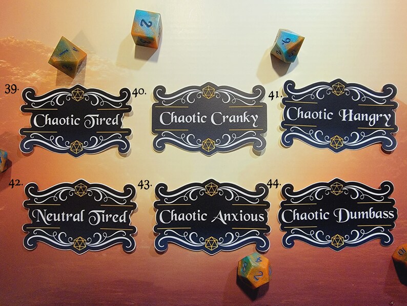 D&D Waterproof Vinyl Stickers Dungeon Master Dungeons and - Etsy