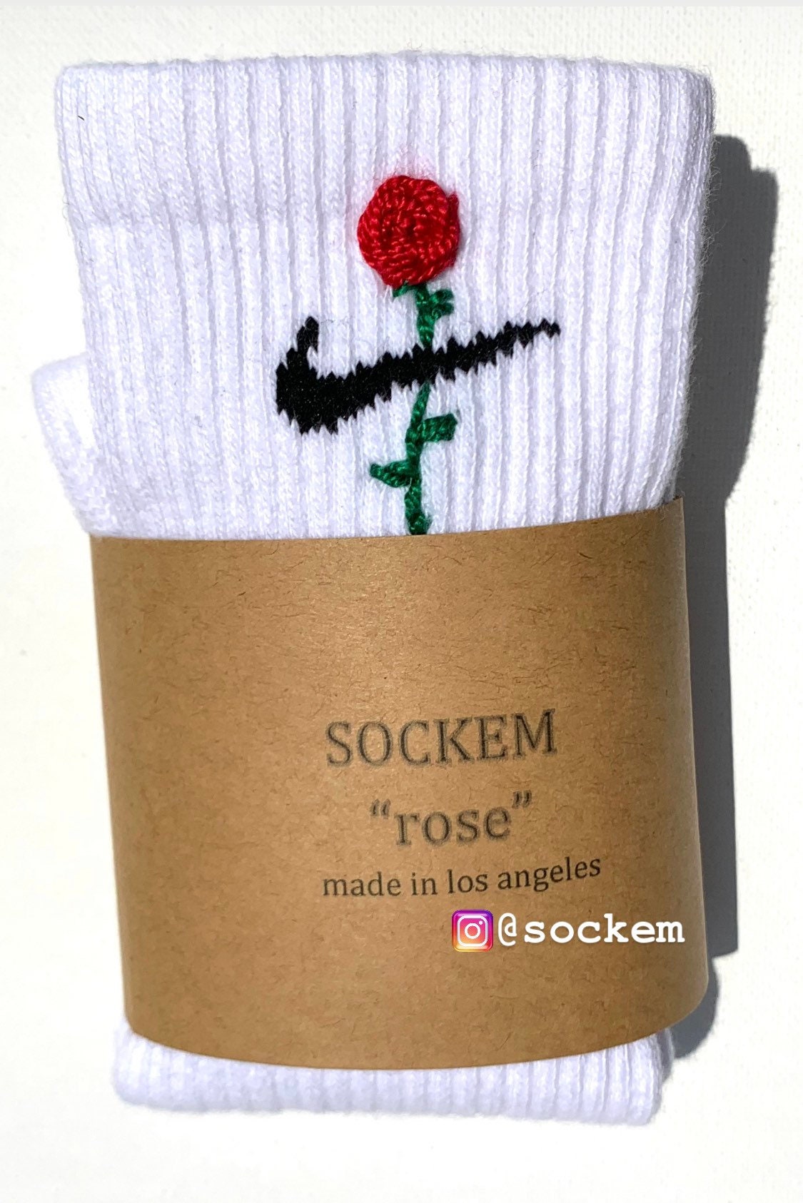High rose Nike Crew High Socks by Sockem - Etsy