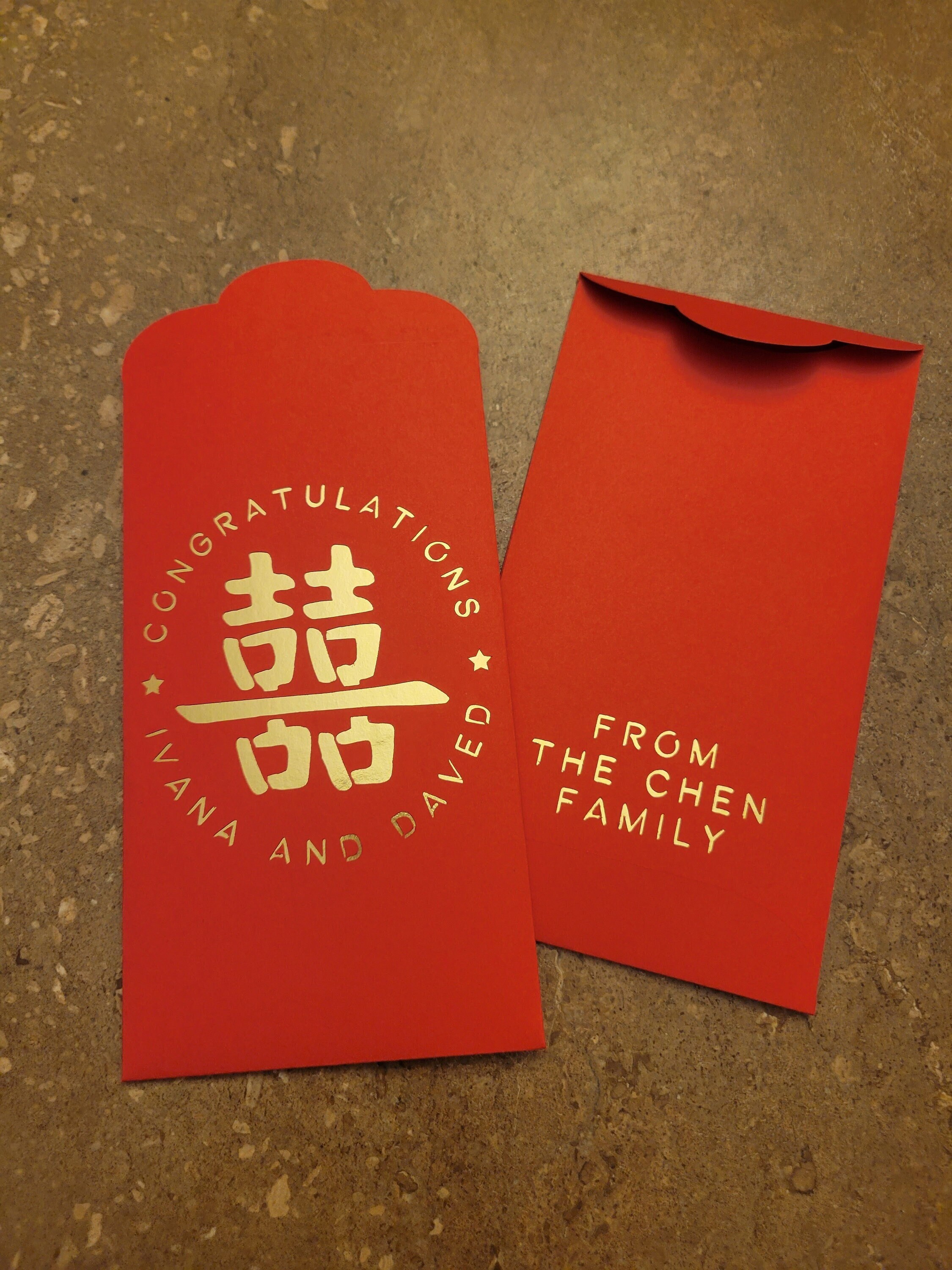 Long Personalized Stencil Red Envelope: Wedding Welcome Baby - Etsy