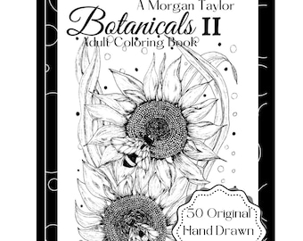 Botanicals III an Adult Coloring Book by Morgan Taylor - Etsy
