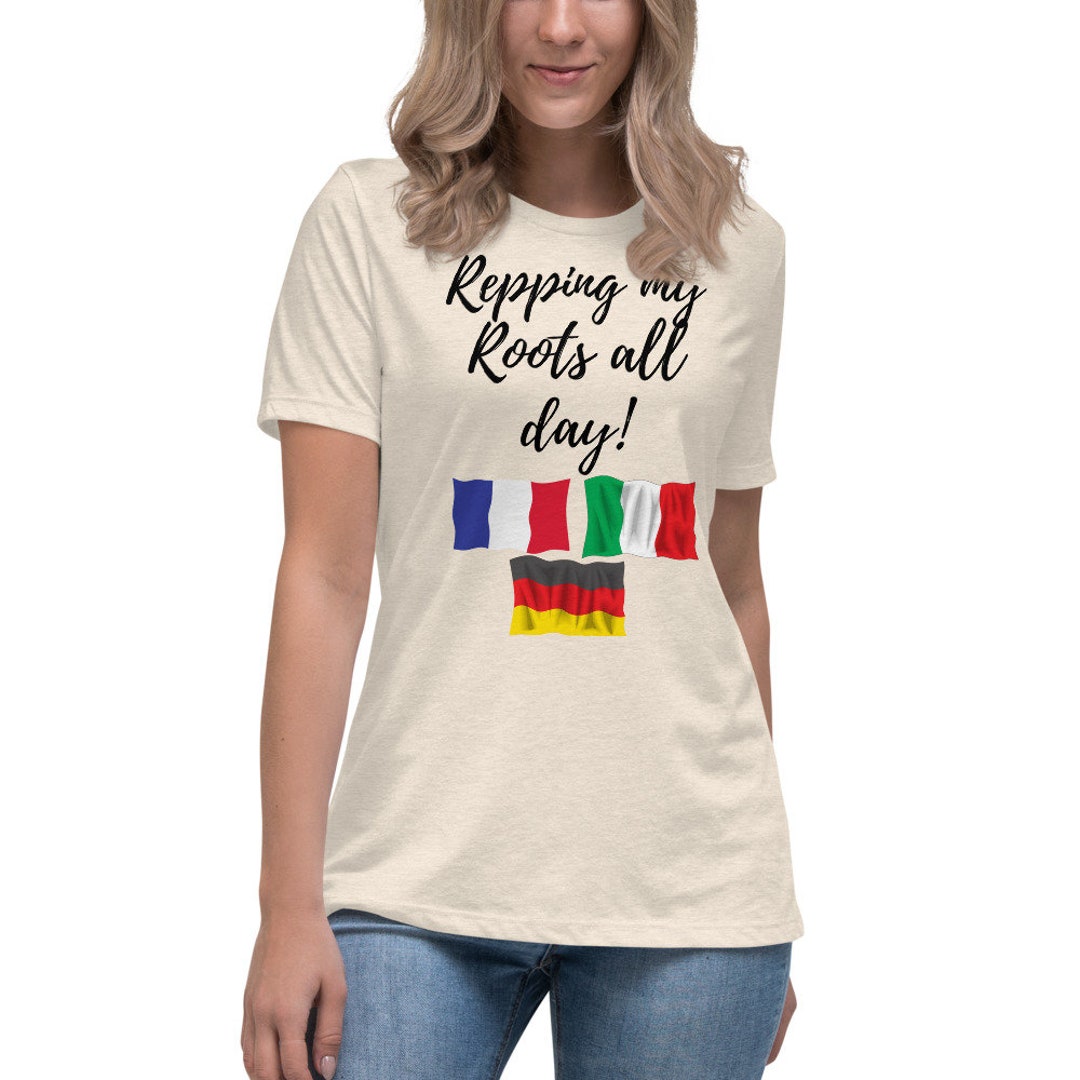 Repping Roots Customizable Women's Relaxed T-shirt | Flag Shirts ...