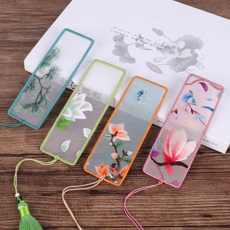 Embroidery Bookmark - Etsy