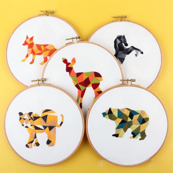 Animal Embroidery - Etsy