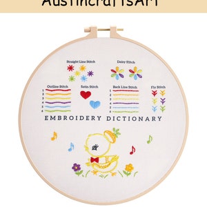 Beginner Embroidery Kit, Embroidery Starter Kit, Easy Embroidery Kit ...