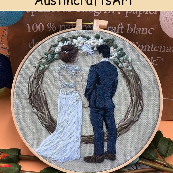 Embroidery Kit Wedding - Etsy