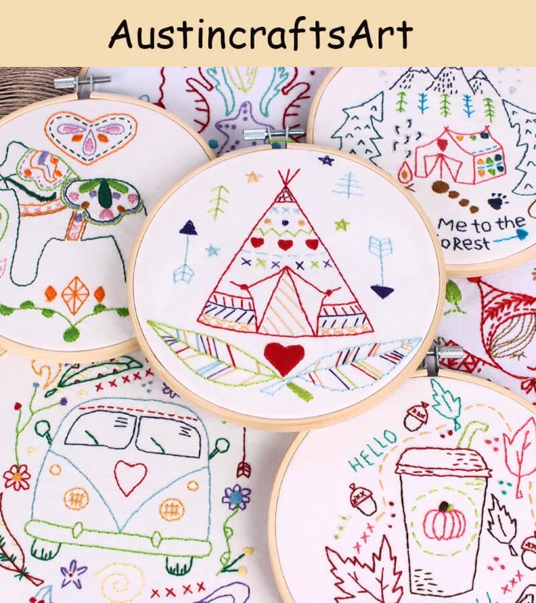 Kids Embroidery Kit, Cute Beginner Embroidered Kit, Student Children ...