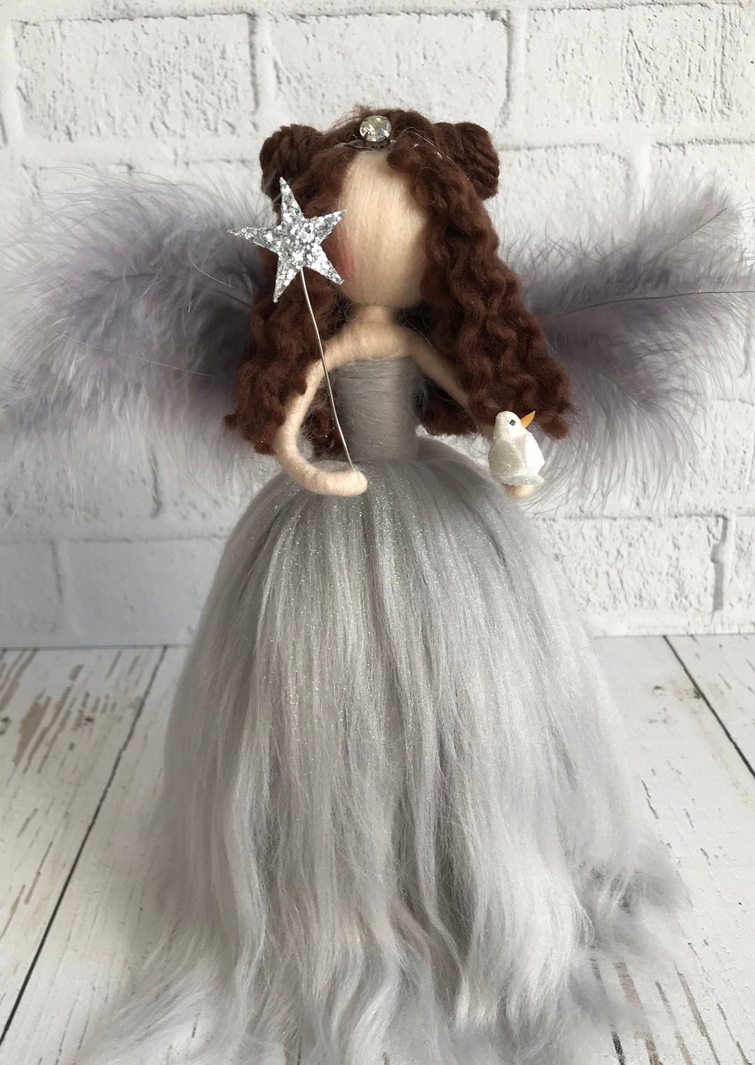 Felt Angel, Felt Fairy, Personalized Gift, Needle Felt Angel, Needle ...