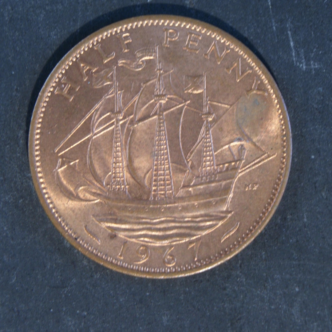 1967 Half Penny Elizabeth II - Etsy
