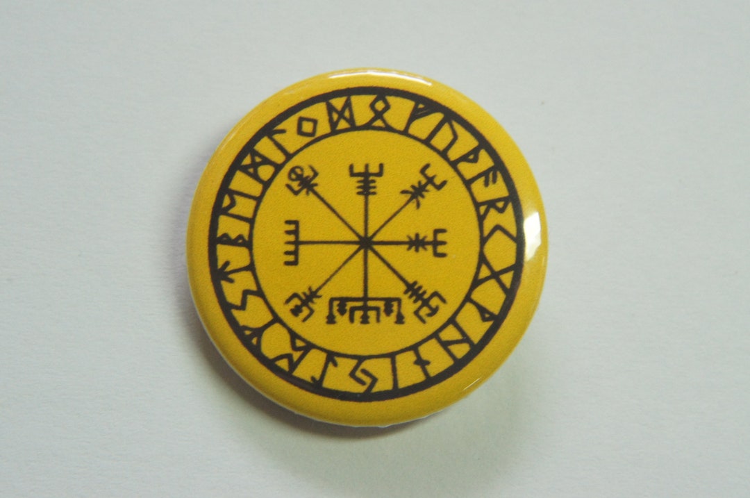 Vegvísir Viking Compass Fridge Magnet - Etsy