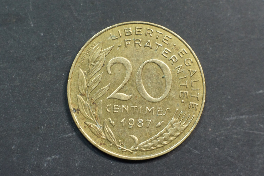 1987 20 Centimes Coin France - Etsy