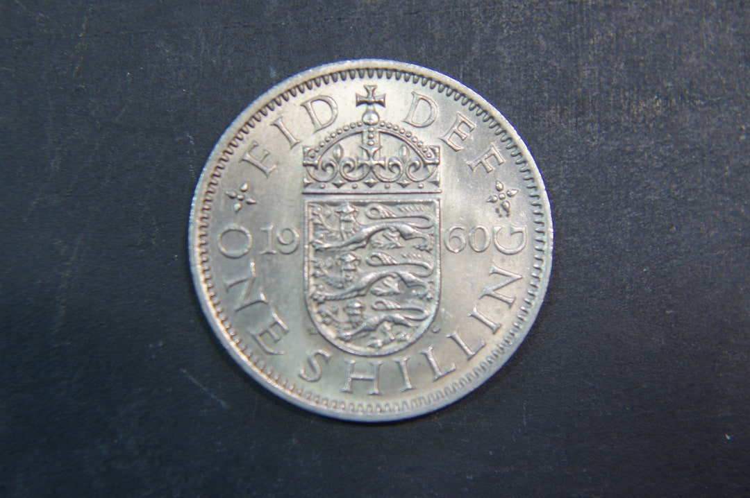 1960 English Shilling Coin Great Britain Queen Elizabeth II - Etsy