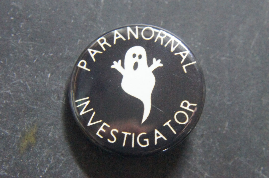 Paranormal Investigator Button Badge - Etsy