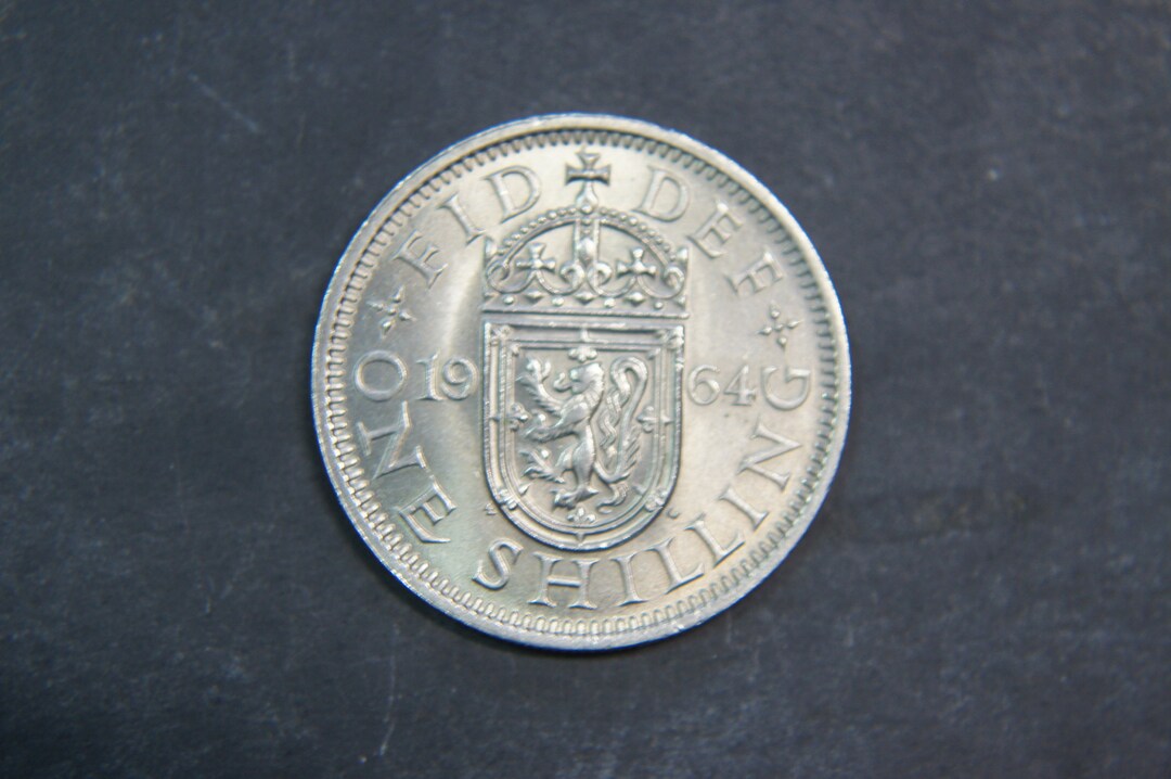 1964 Scottish Shilling Coin, Queen Elizabeth II, Collectible - Etsy