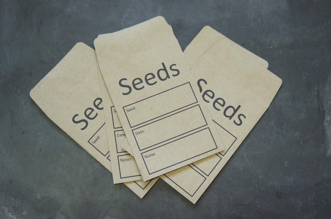 Printed Manilla Seed Envelopes: Biodegradable 80gsm Paper - Etsy UK