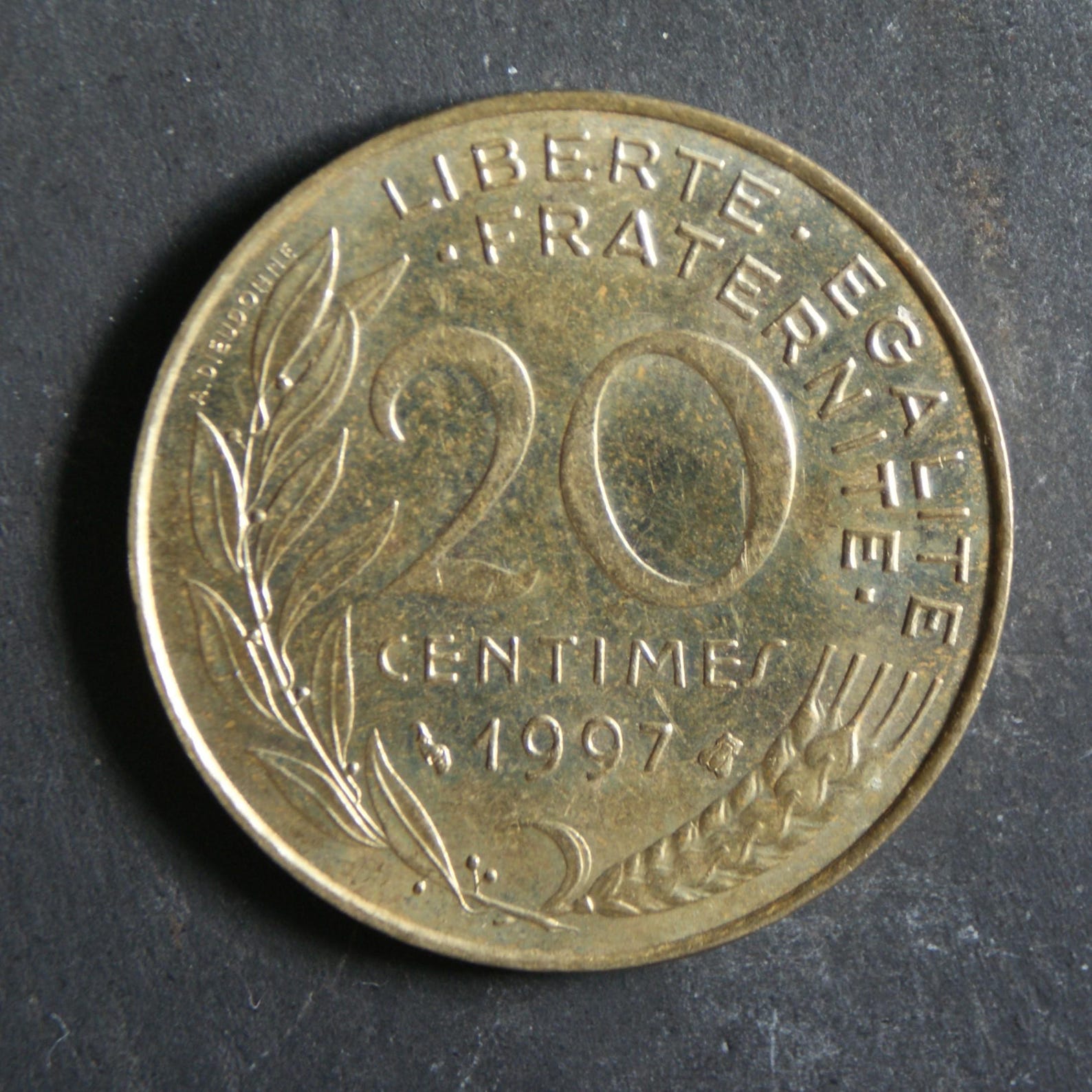 1997 20 Centimes Coin France - Etsy