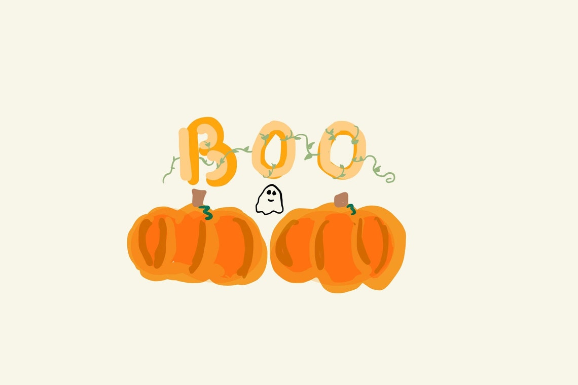 Boo! Vinyl Sticker - Etsy