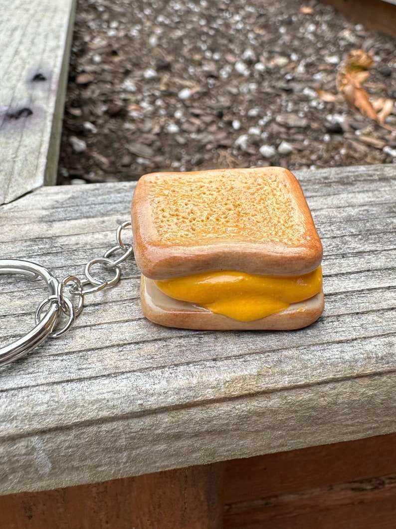Grilled Cheese Keychain Pal - Etsy