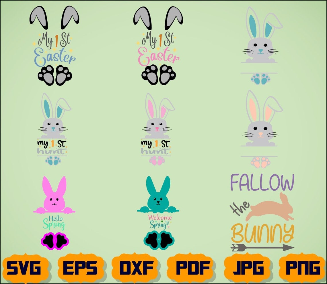 Easter Svg Easter Cut Files Easter Clipart Easter - Etsy