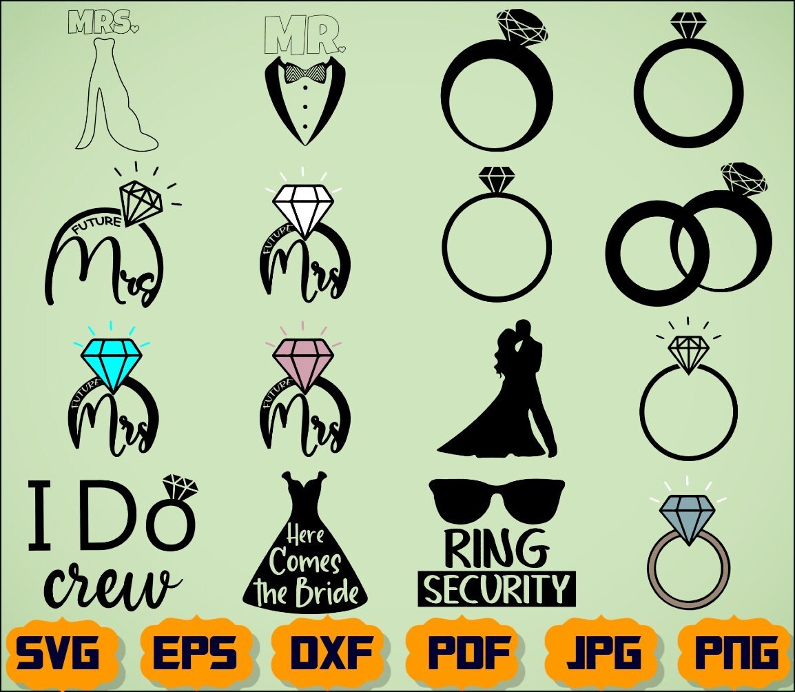 Wedding Svg Wedding Svg Bundle Wedding Cut File Wedding - Etsy