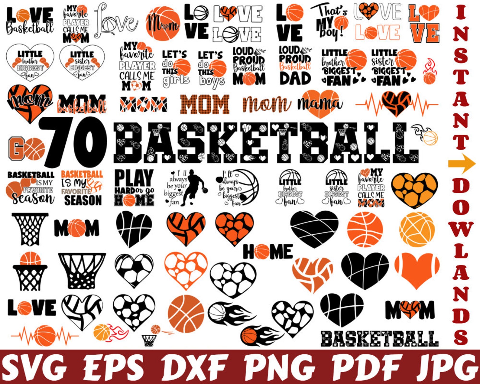 Basketball Svg Basketball Cut Files Basketball Clipart - Etsy