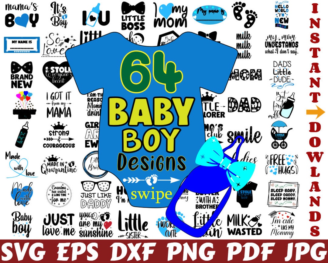 Baby Boy Svg - Baby Svg - Boy Svg - Baby Boy Cut File - Boy Toddler Svg ...